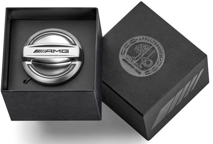 Mercedes AMG Tankdeckel silber/schwarz chrome A0004703201 auf shop ...